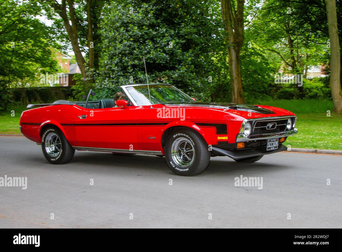1972 70s 70er Jahre Red FORD MUSTANG 5700cc Benzin American PONY CAR ...
