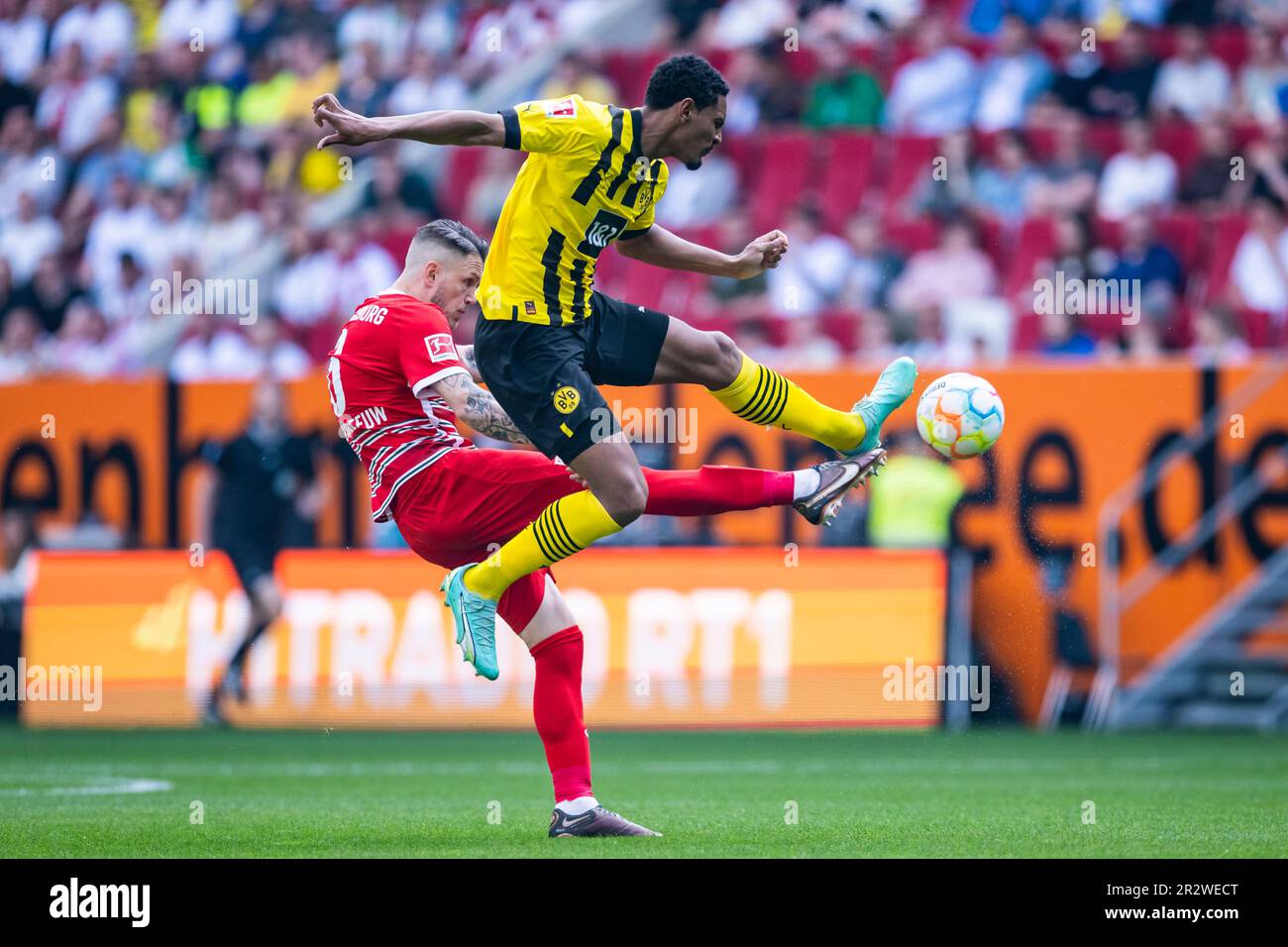 Augsburg, Deutschland. 21. Mai 2023. Fußball: Bundesliga, FC Augsburg - Borussia Dortmund ...
