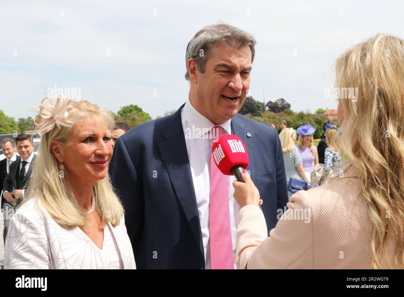 MÜNCHEN, Deutschland - 20. MAI 2023: Ministerpräsident Markus SODER ...