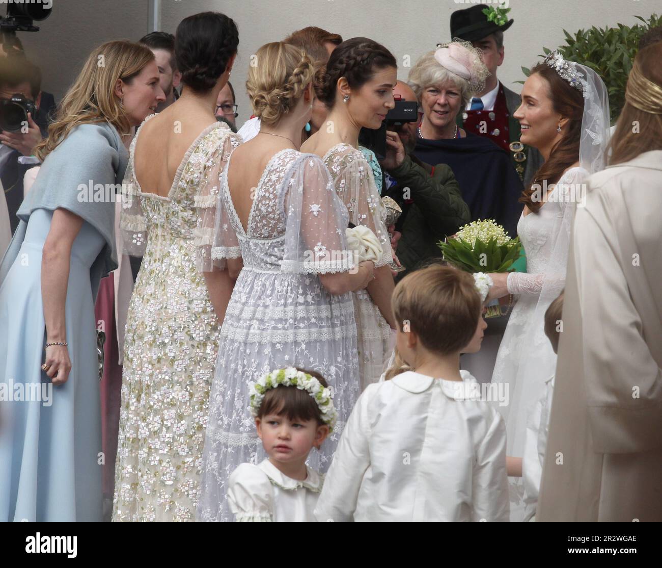 MÜNCHEN, Deutschland - 20. MAI 2023: Ankunft in der Kirche, Theaterkirche, Prinz Ludwig von ...