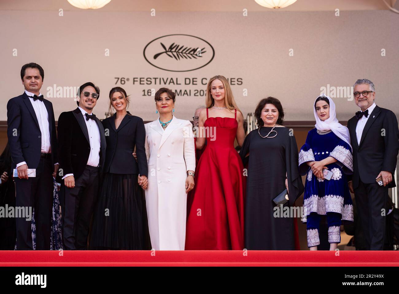 Director Sahra Mani, Jennifer Lawrence and Justine Ciarrocchi pose for ...