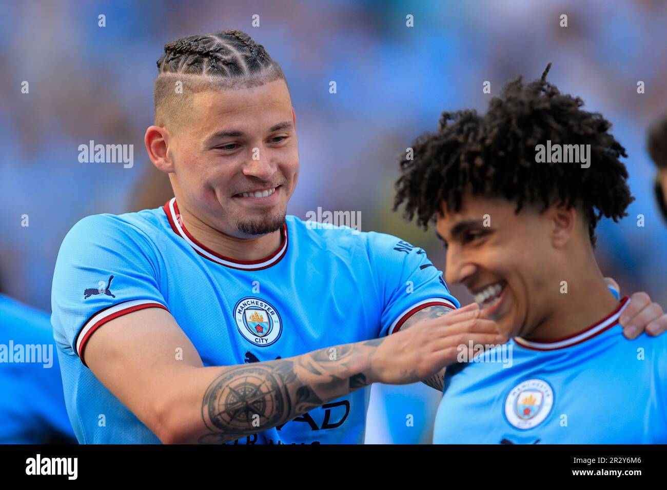 Kalvin Phillips #4 von Manchester City geht nach dem Premier League ...