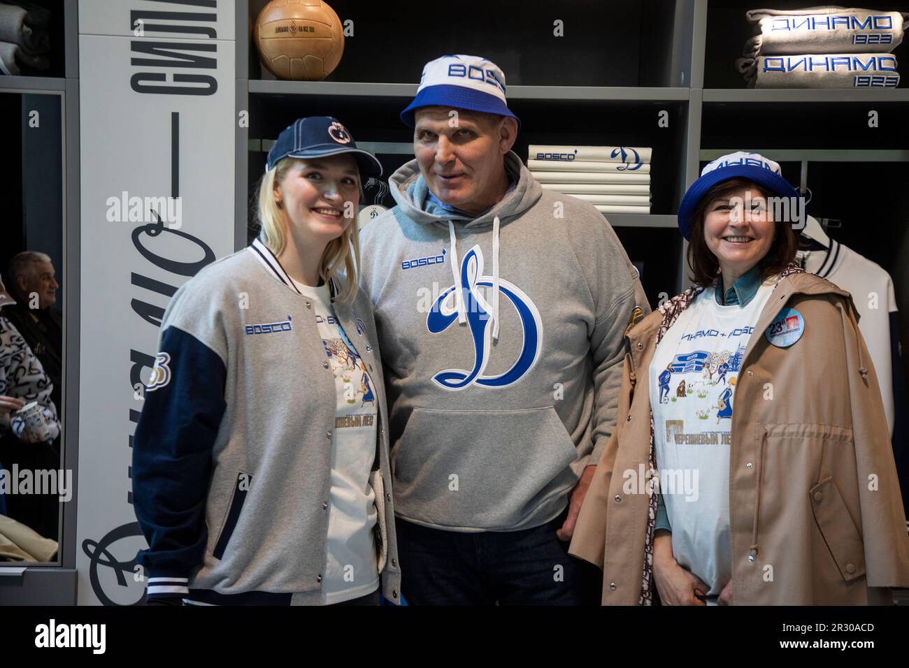 Moskau, Russland. 21. Mai 2023. Die Familie des Olympiasiegers ...