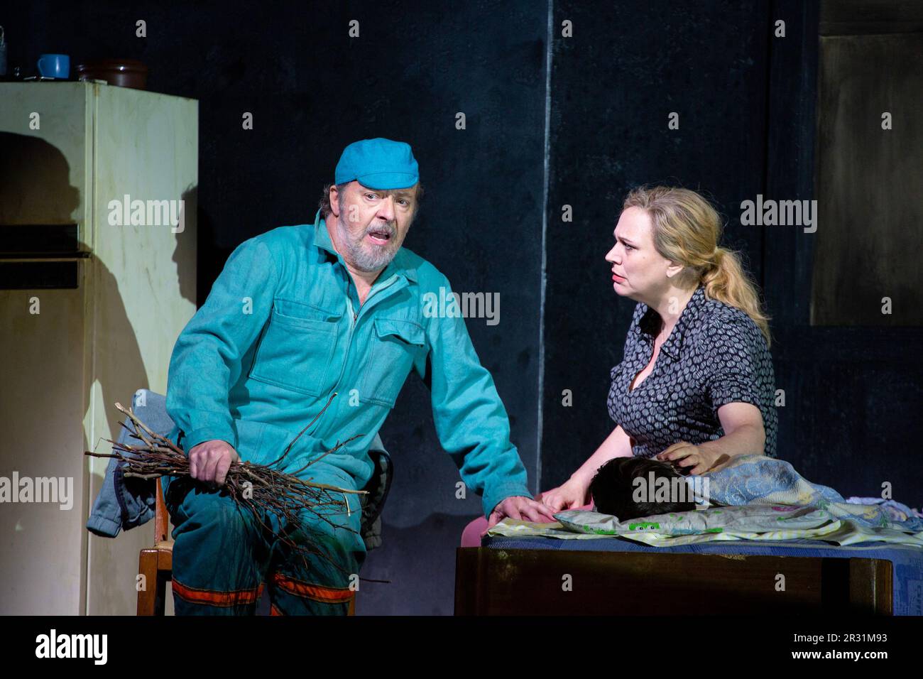 Christian Gerhaher (Wozzeck), Anja Kampe (Marie) in WOZZECK in der ...