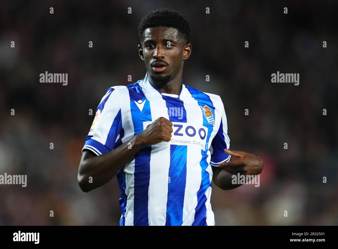 Mohamed-Ali Cho von Real Sociedad während des Spiels La Liga zwischen ...