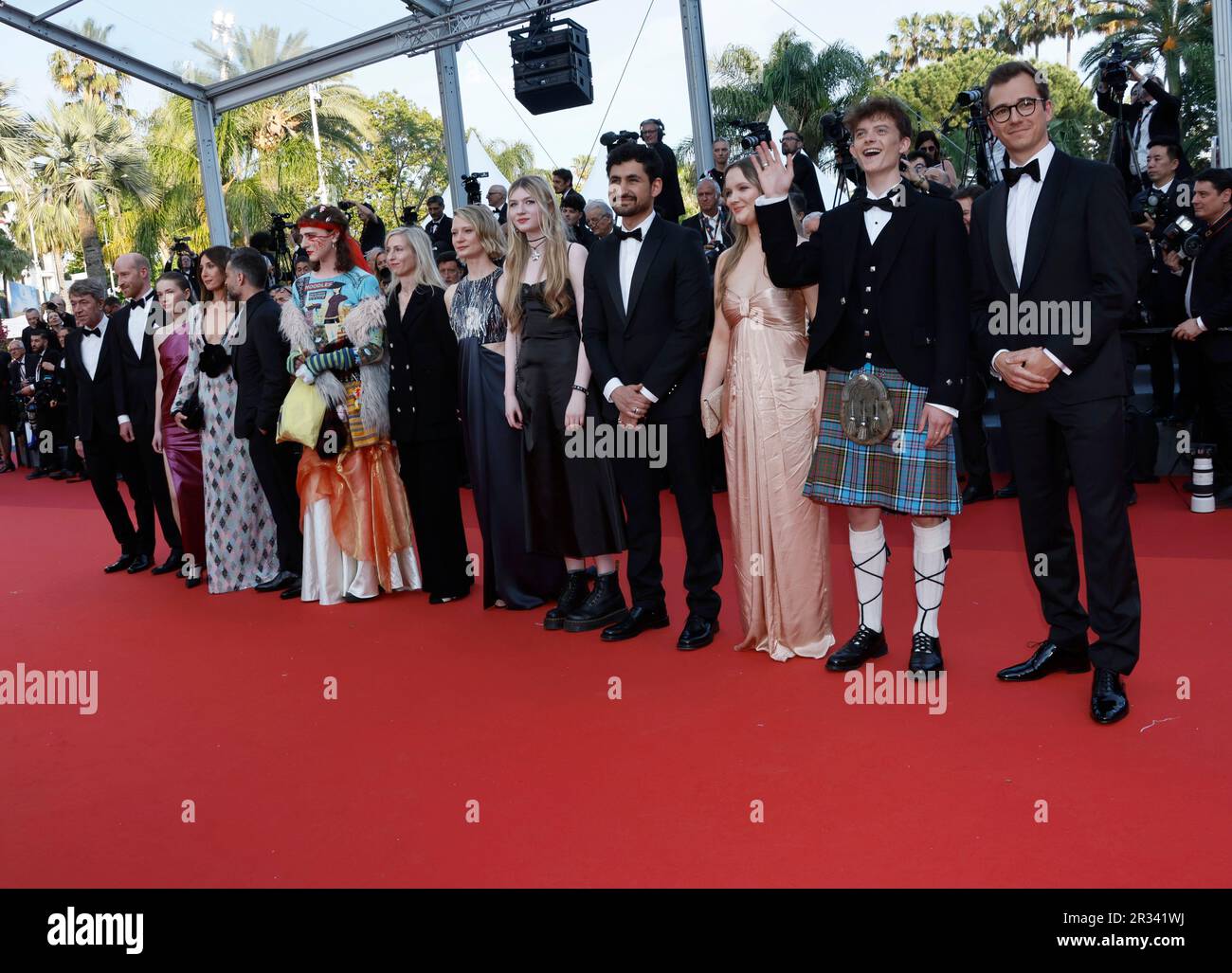 Producer Philippe Bober, from left, Lukas Turtur, Ksenia Devriendt ...