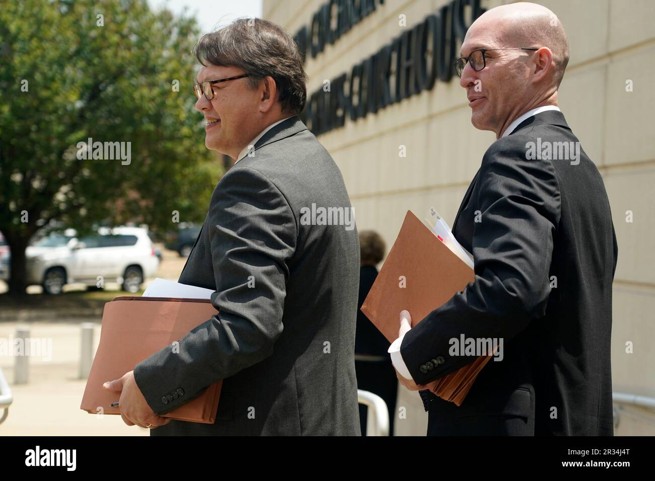 Attorneys Gerald Kucia, left, and Rex Shannon, both with the ...