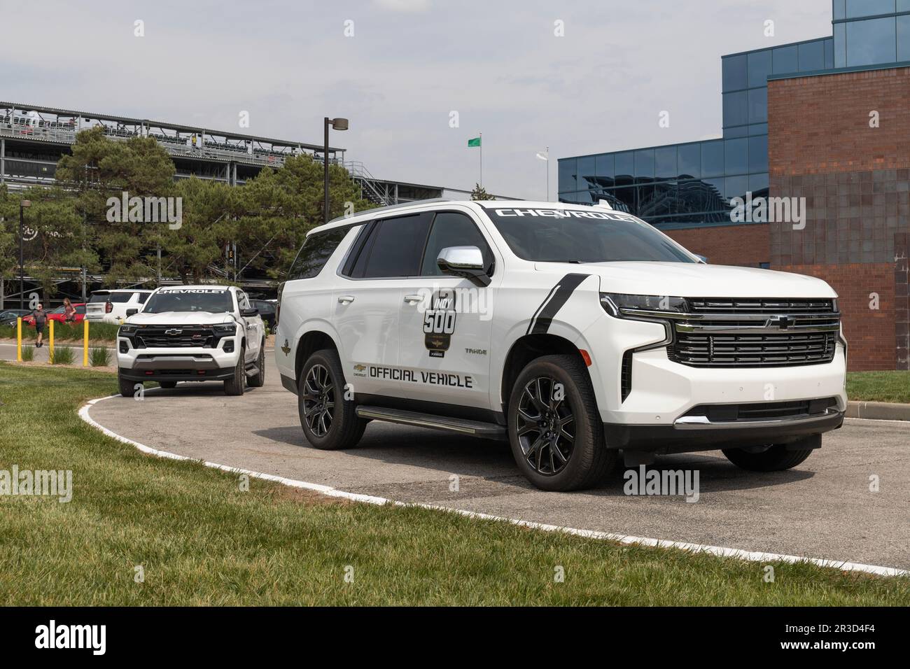 Indianapolis - circa Mai 2023: Chevrolet Tahoe Offizielles Fahrzeug des ...