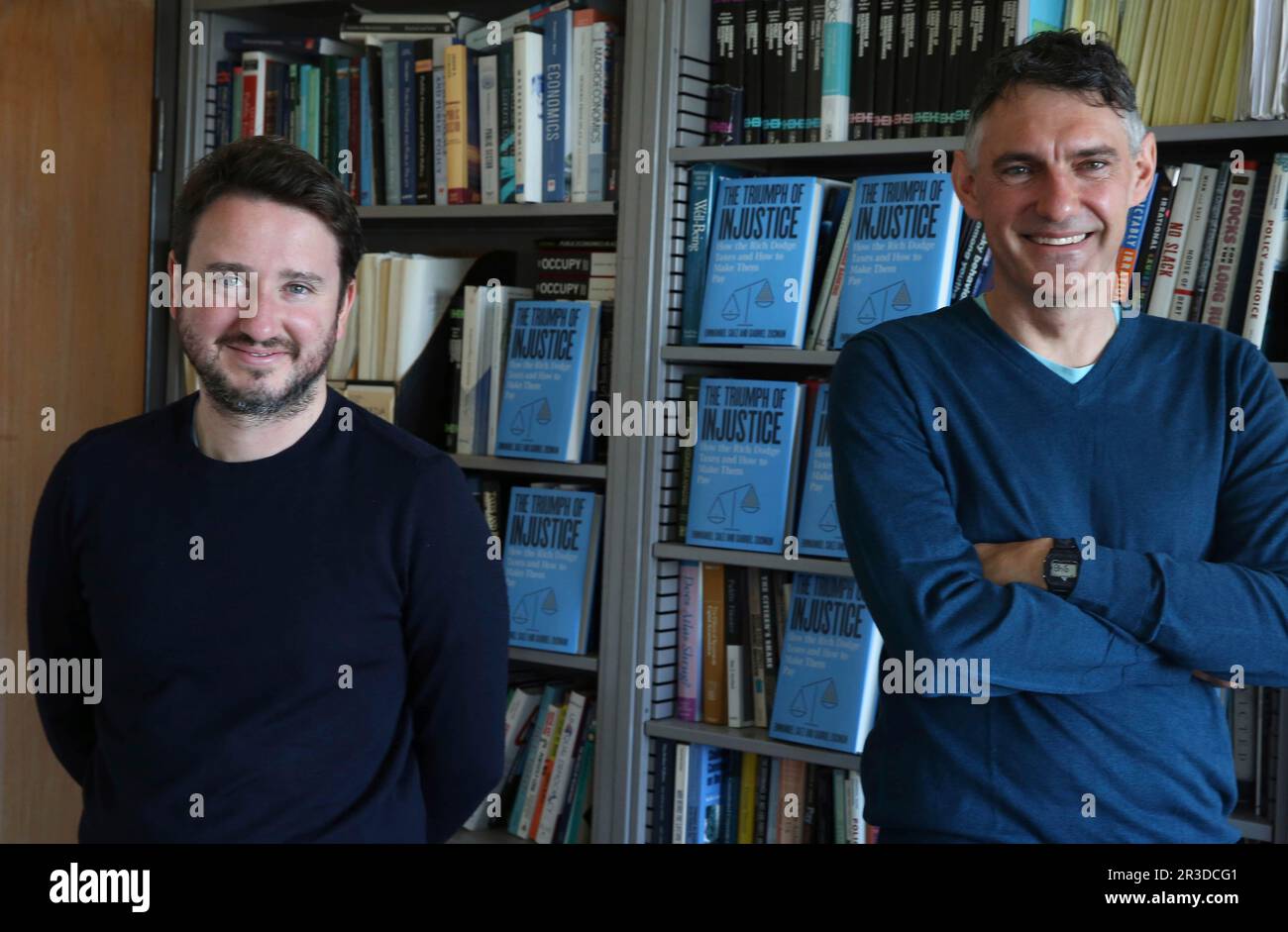 Gabriel Zucman (l to r), Professor of Economics, UC Berkeley, and ...