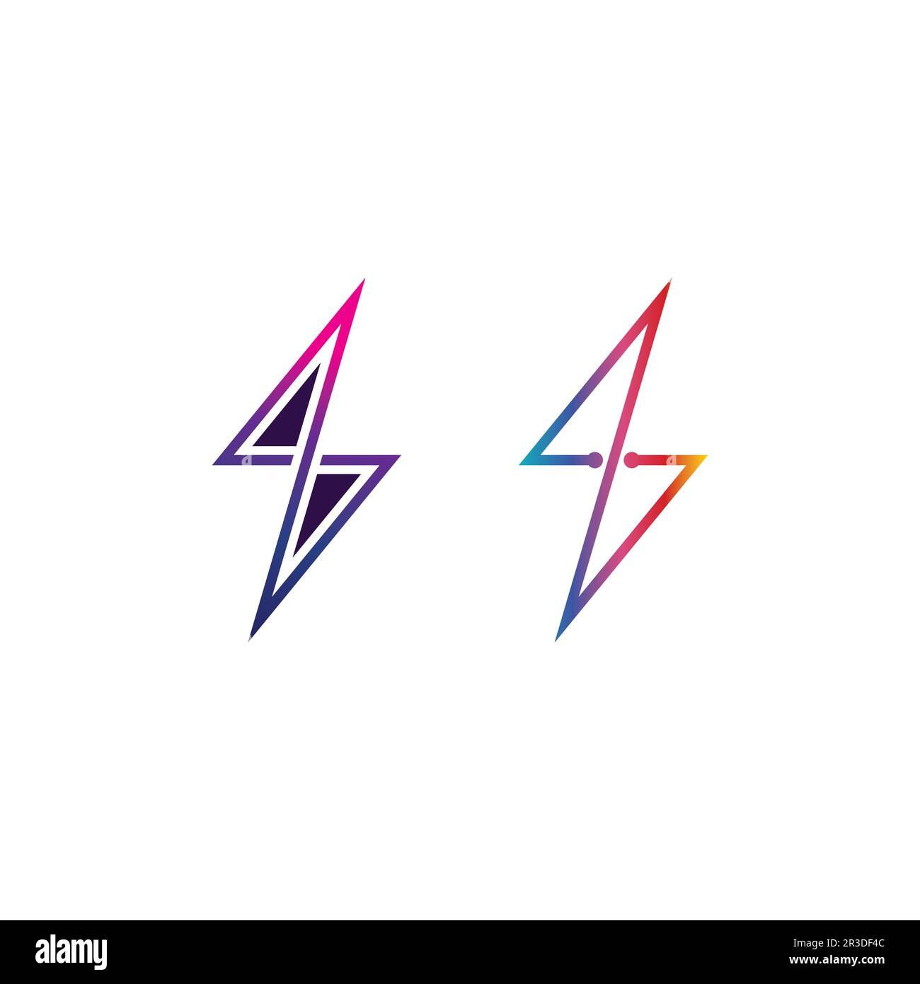 Entwurf einer Vorlage für die Darstellung von Power Vector, Flash Ogo ...