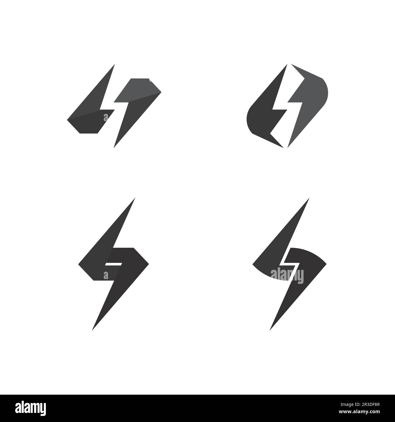 Entwurf einer Vorlage für die Darstellung von Power Vector, Flash Ogo ...