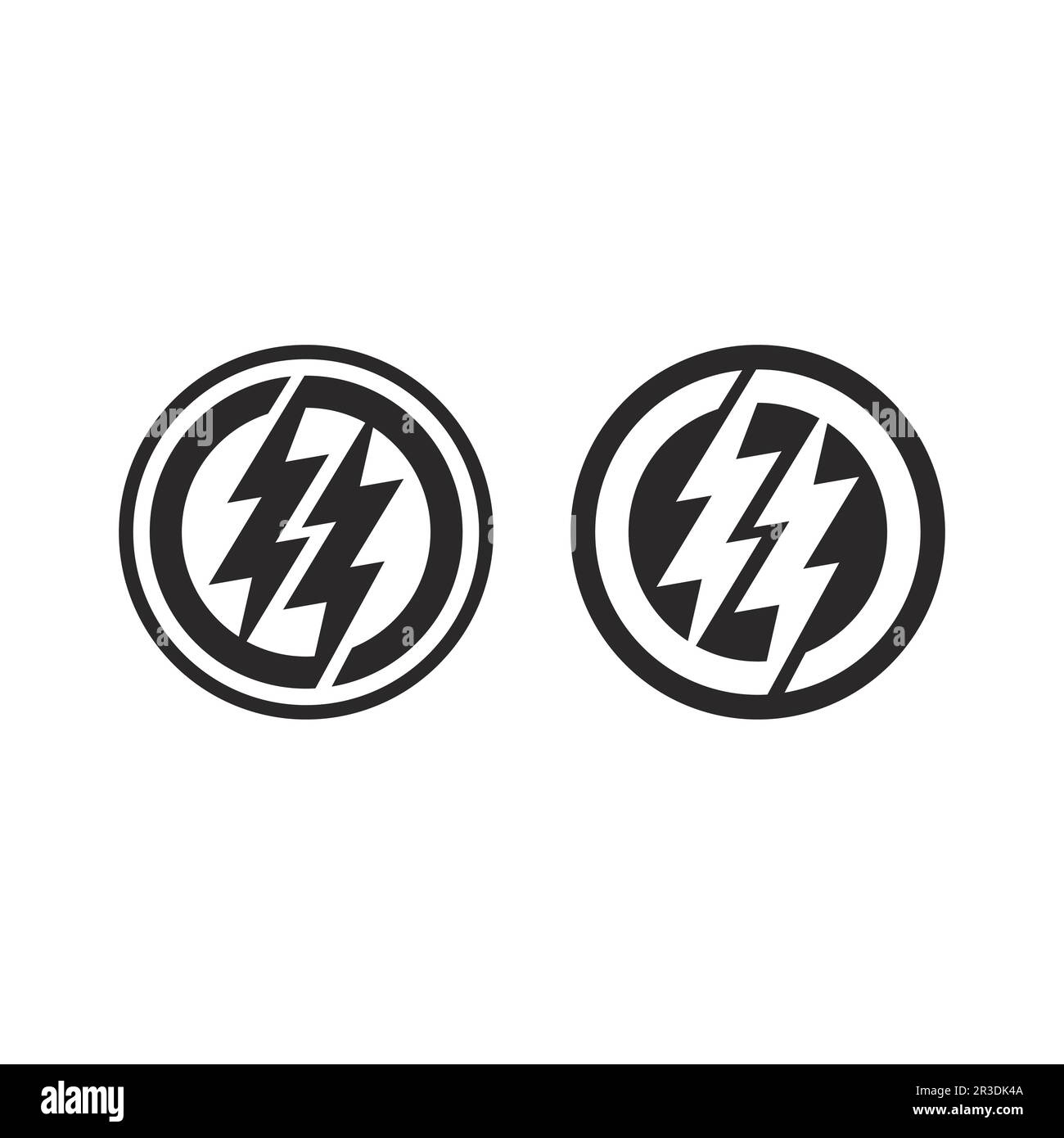 Entwurf einer Vorlage für die Darstellung von Power Vector, Flash Ogo ...