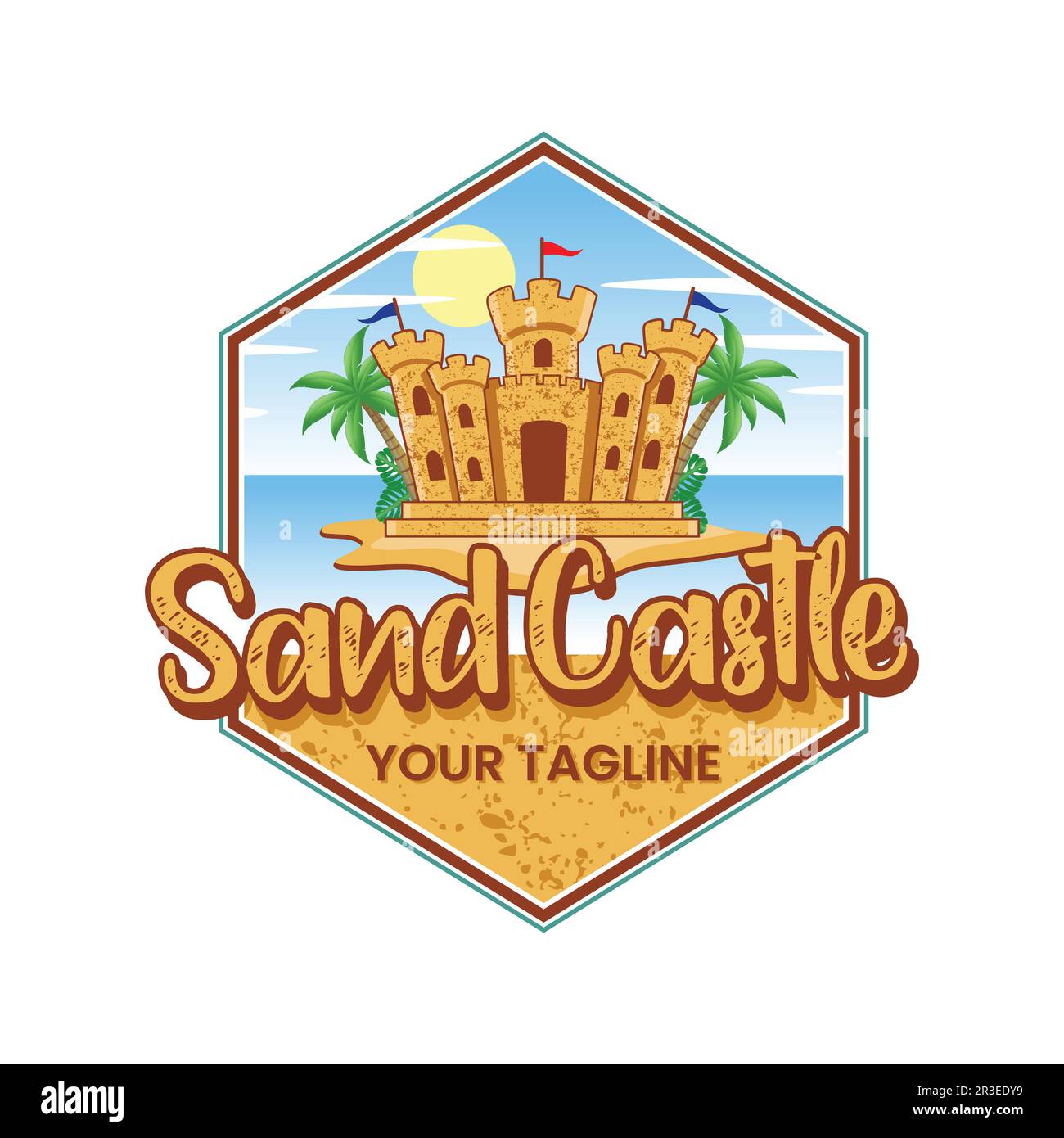 Sand castle house Ausgeschnittene Stockfotos und -bilder - Alamy
