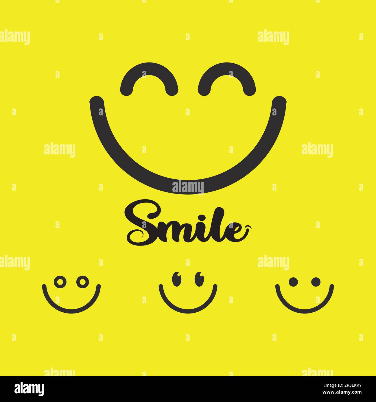 Happy face logo -Fotos und -Bildmaterial in hoher Auflösung – Alamy