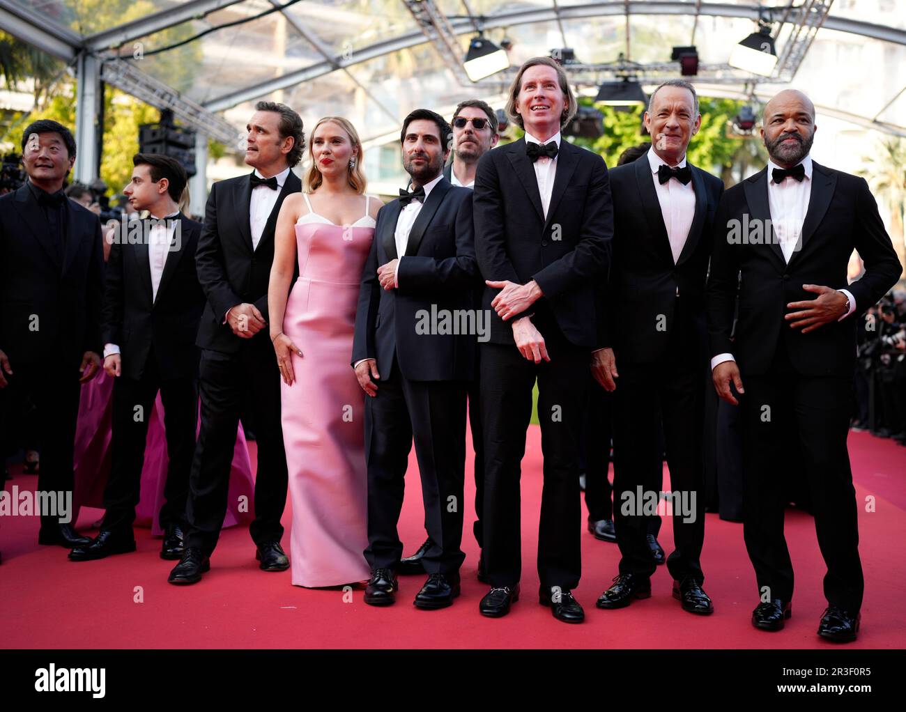 Stephen Park, from left, Jake Ryan, Matt Dillon, Scarlett Johansson ...