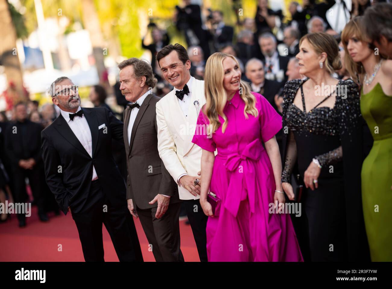 Steve Carell, from left, Bryan Cranston, Rupert Friend, Hope Davis ...