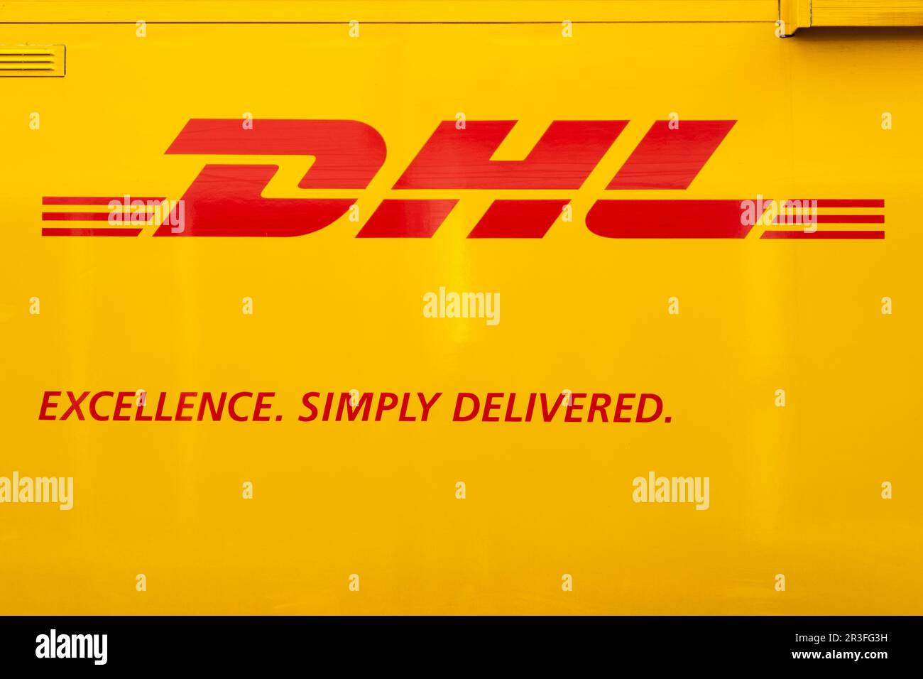 Dhl sign -Fotos und -Bildmaterial in hoher Auflösung – Alamy