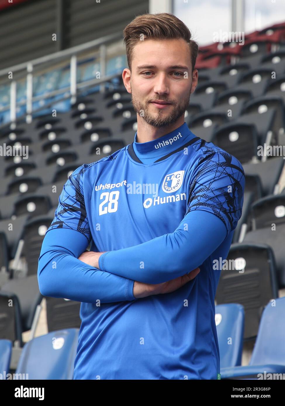 Neuzugang Torwart Tim Boss beim Trainigsauftakt 1. FC Magdeburg DFB DFL ...