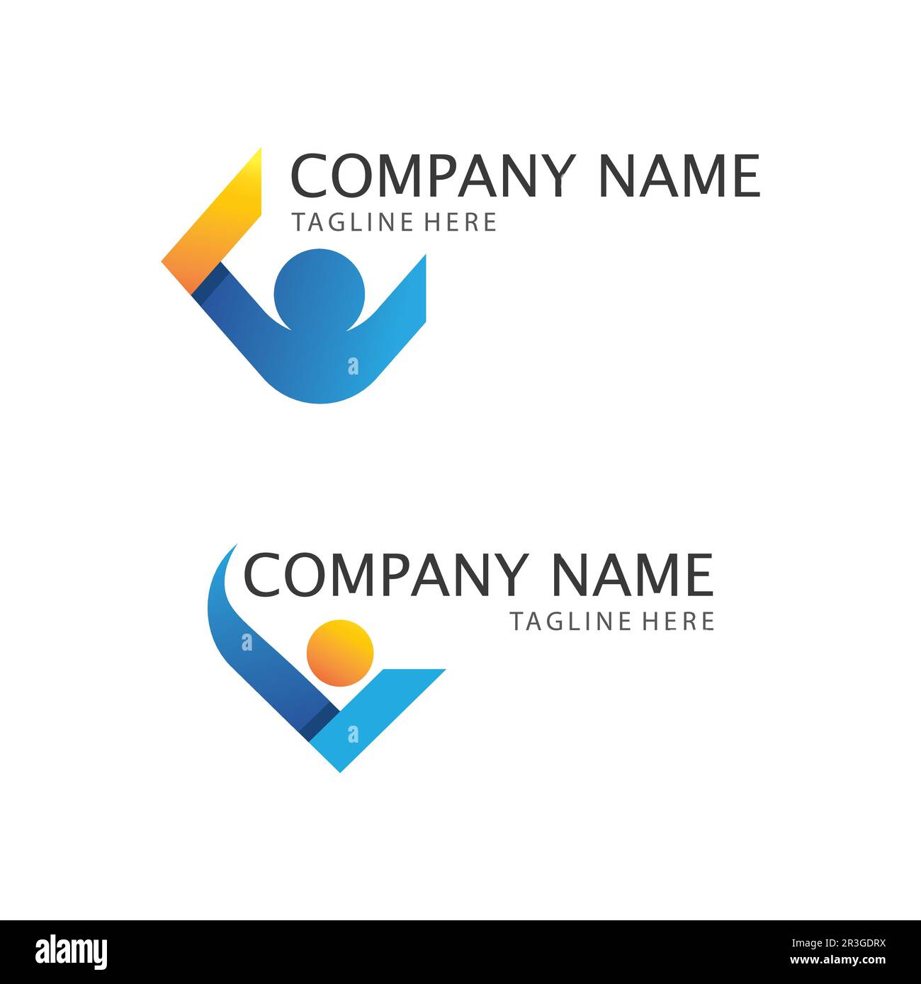 Mensch und Mensch Logo Design Community Care Symbol und Vektorgruppe ...