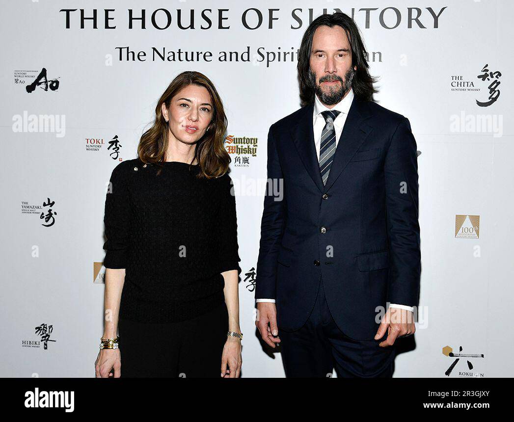 Sofia Coppola, left, and Keanu Reeves attend the 100th anniversary of ...