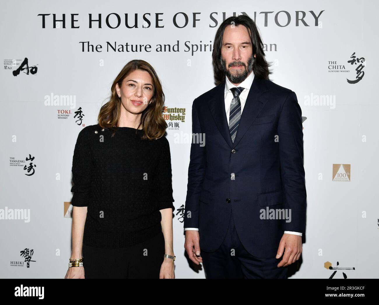 Sofia Coppola, left, and Keanu Reeves attend the 100th anniversary of ...