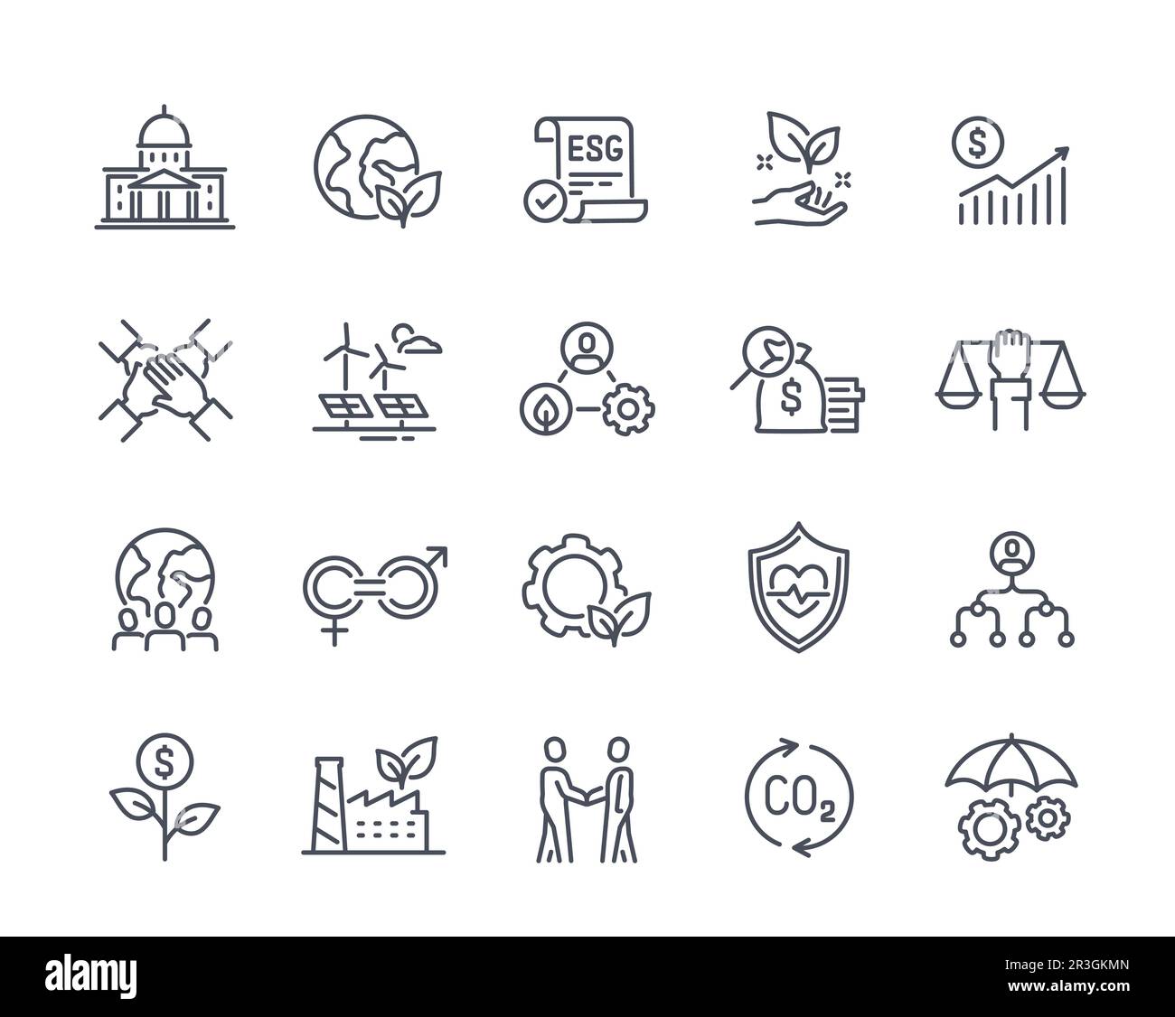 Esg symbol Stock-Vektorgrafiken kaufen - Alamy