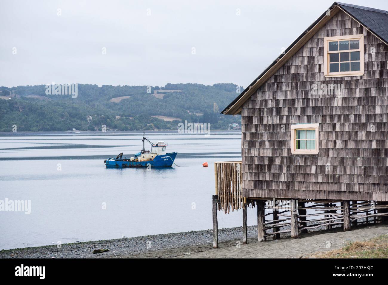 Quemchi, Archipiélago de Chiloé, Provincia de Chiloé, Región de Los Lagos, Patagonien, República ...