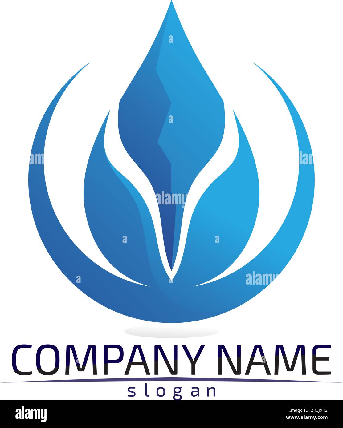 Wellen Strand Logos und Symbole Vorlage Symbole app Stock-Vektorgrafik ...