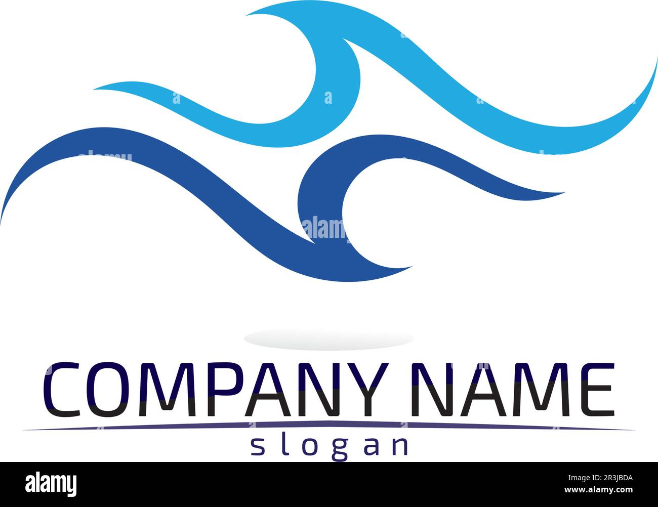 Wellen Strand Logos und Symbole Vorlage Symbole app Stock-Vektorgrafik ...