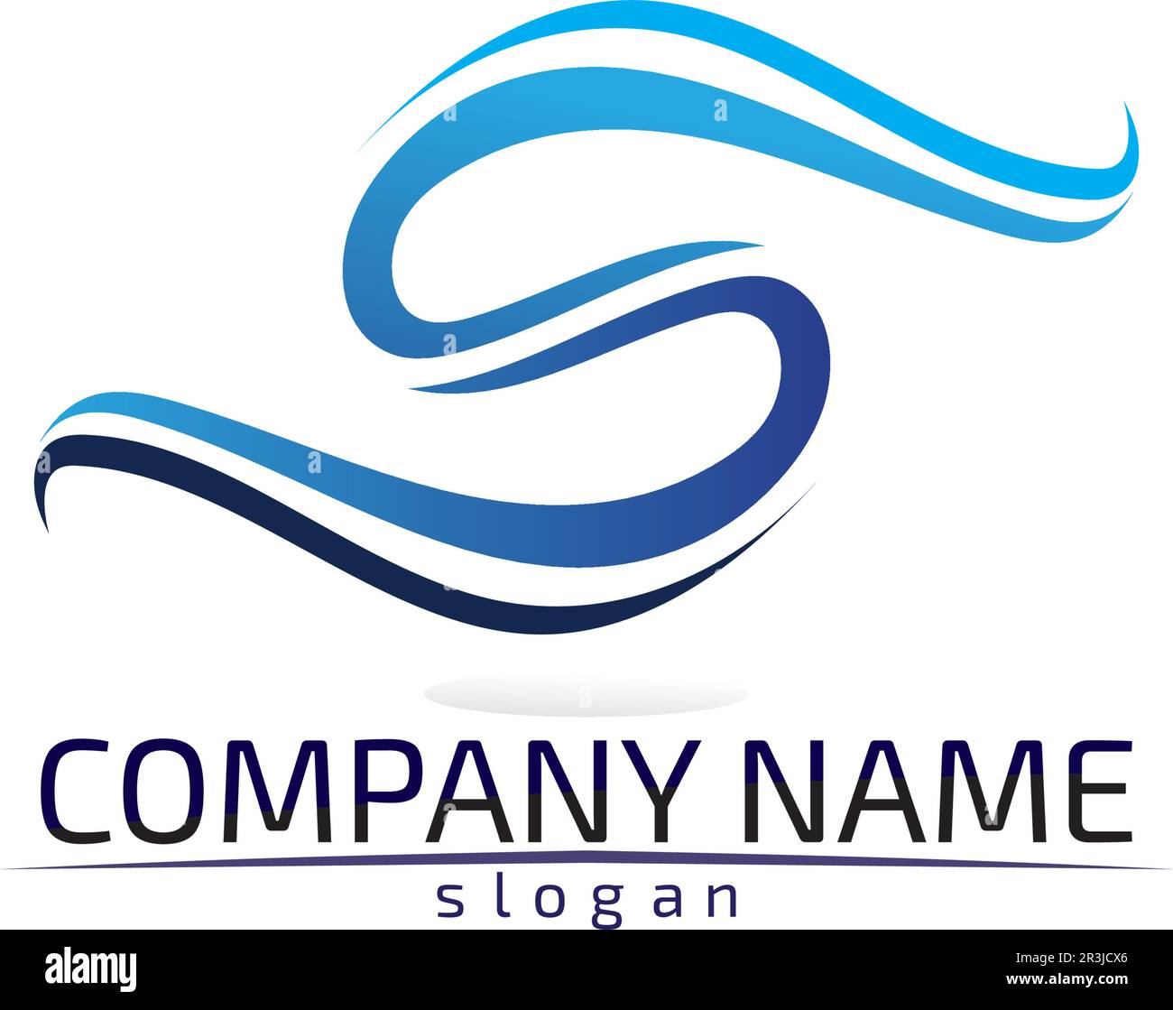 Wellen Strand Logos und Symbole Vorlage Symbole app Stock-Vektorgrafik ...