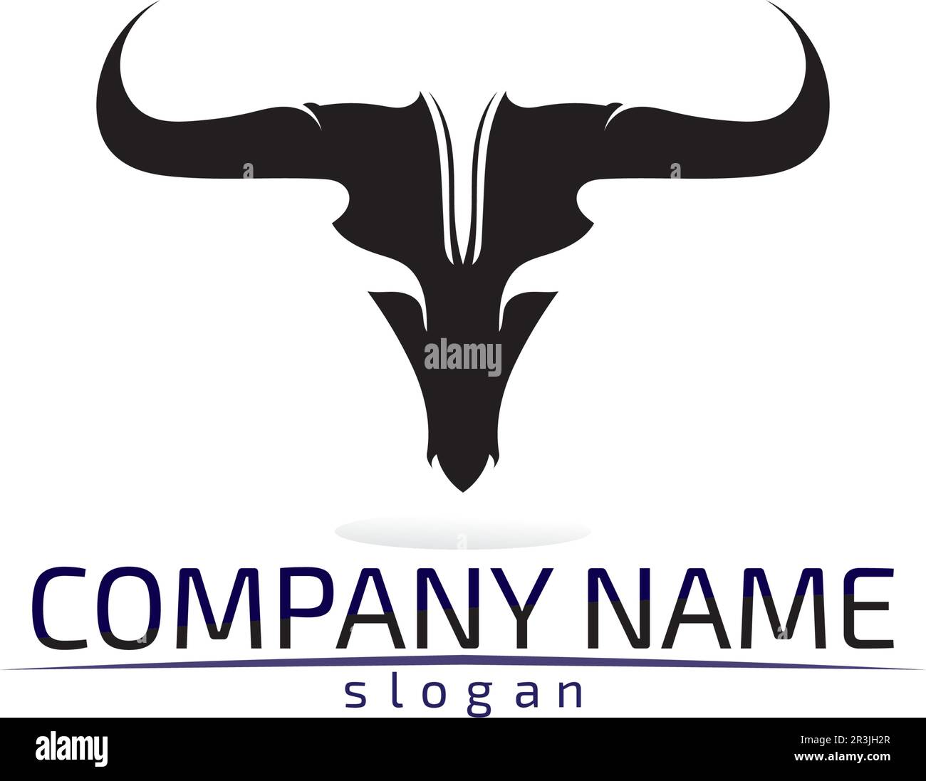 Stier Horn Logos und Symbole Vorlage Symbole app Stock-Vektorgrafik - Alamy