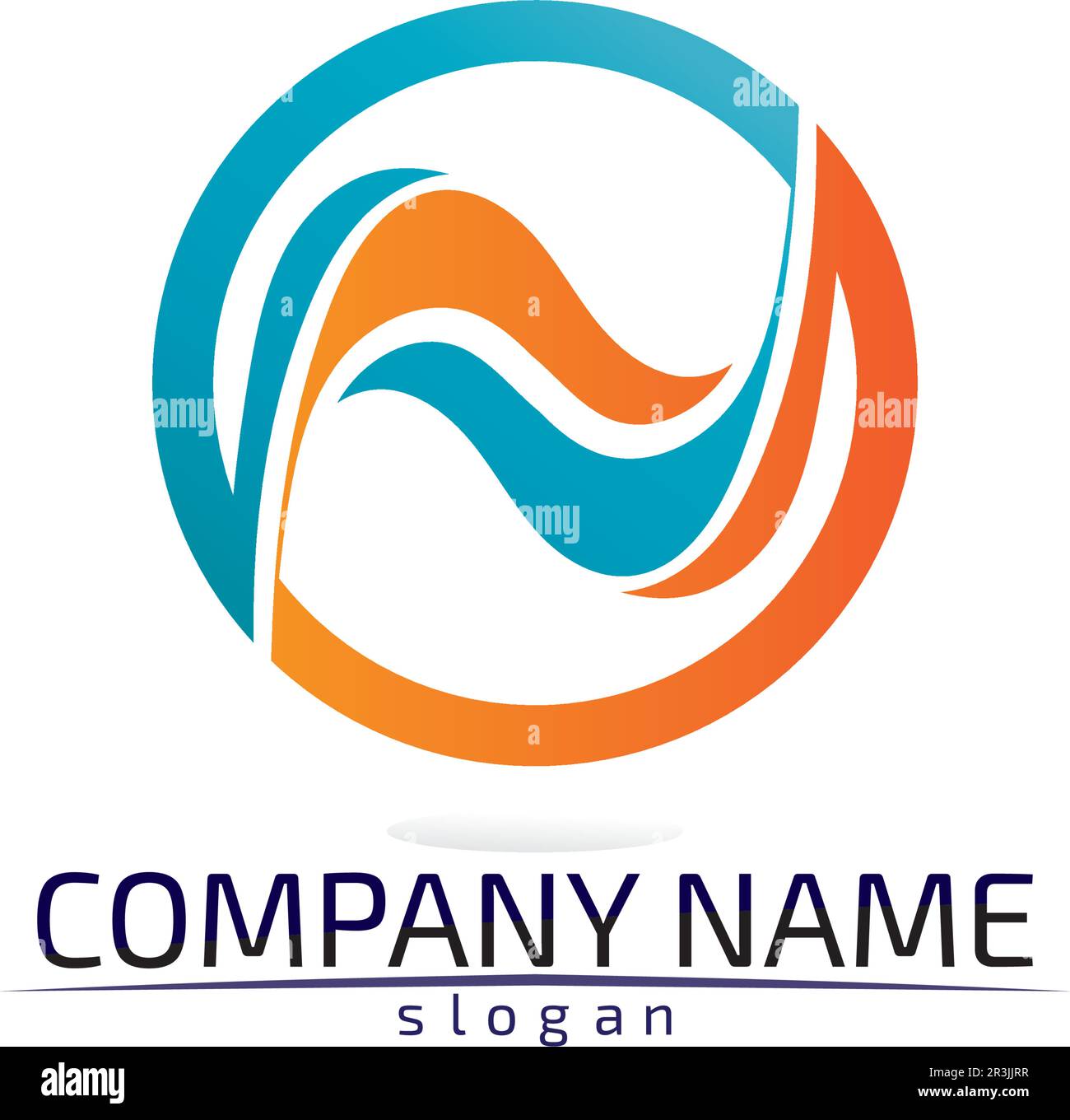 Wellen Strand Logos und Symbole Vorlage Symbole app Stock-Vektorgrafik ...