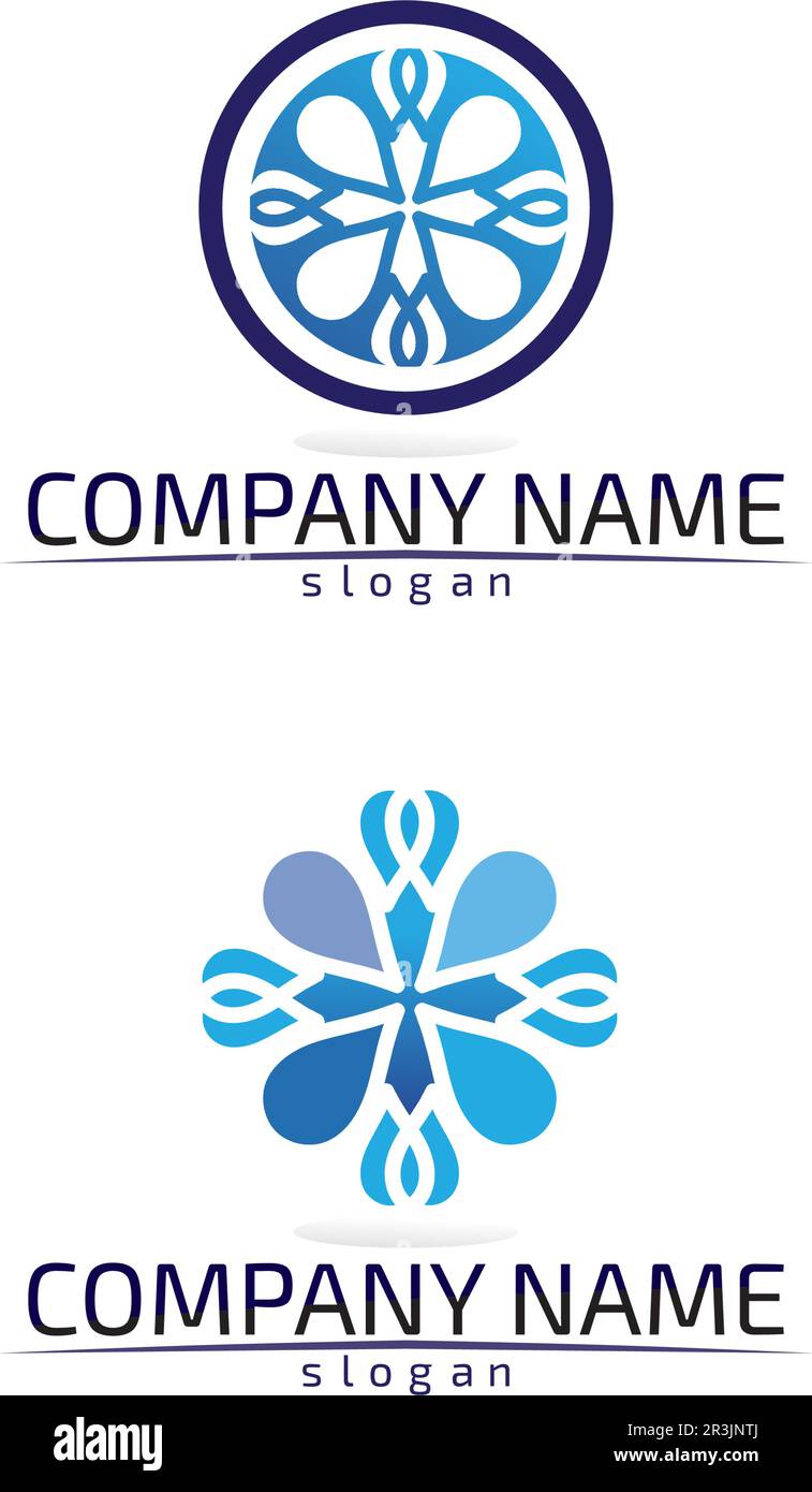 Wellen Strand Logos und Symbole Vorlage Symbole app Stock-Vektorgrafik ...