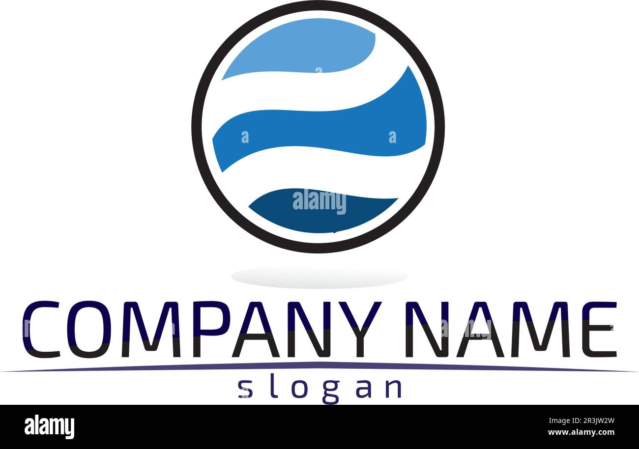 Wellen Strand Logos und Symbole Vorlage Symbole app Stock-Vektorgrafik ...