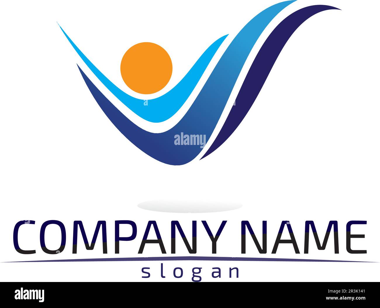 Wellen Strand Logos und Symbole Vorlage Symbole app Stock-Vektorgrafik ...