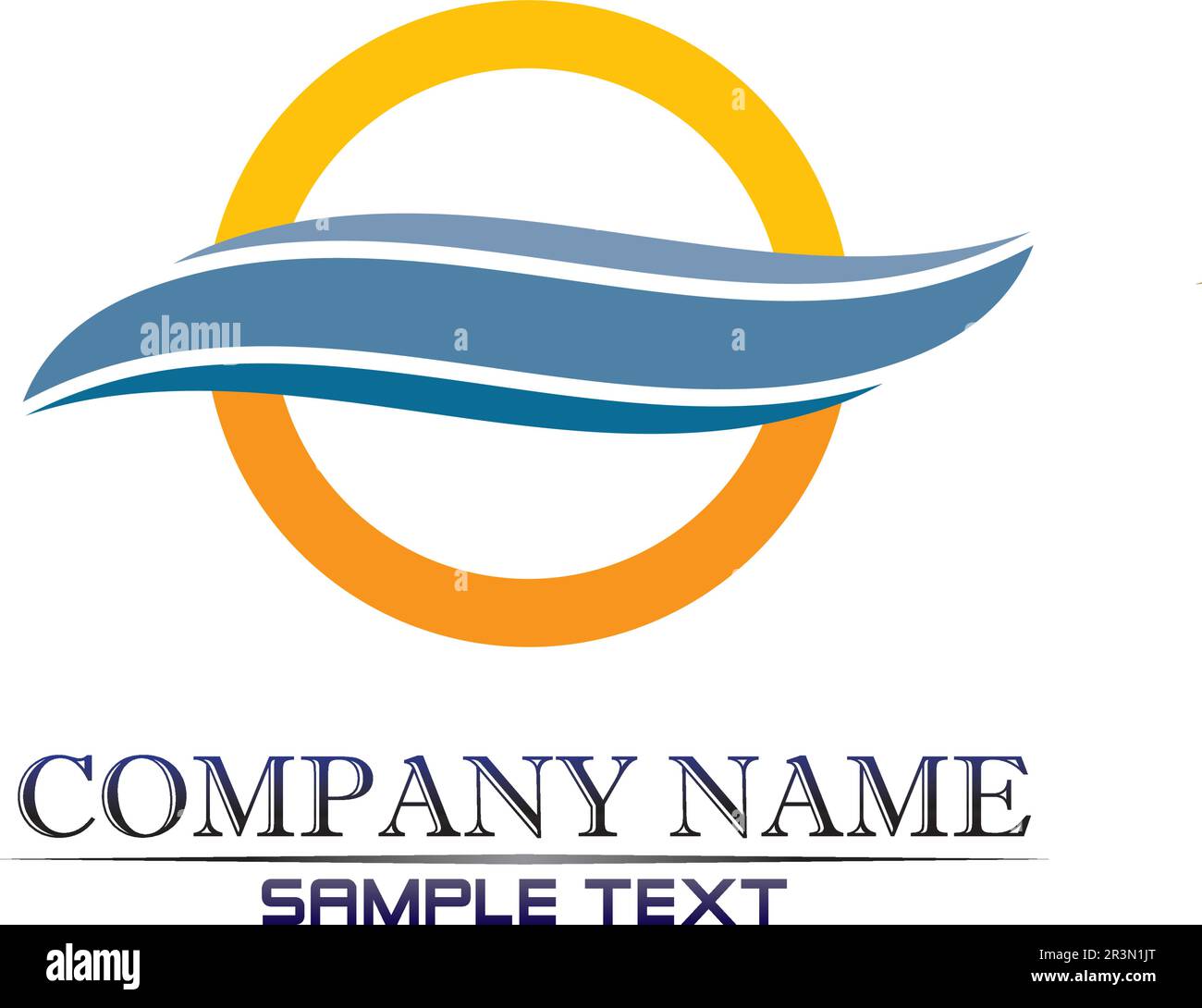 Wellen Strand Logos und Symbole Vorlage Symbole app Stock-Vektorgrafik ...