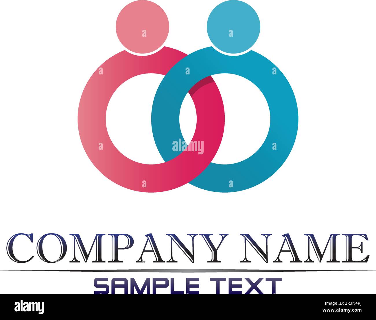 Gemeinschaft Menschen, Logos und Symbole Vorlage Stock-Vektorgrafik - Alamy
