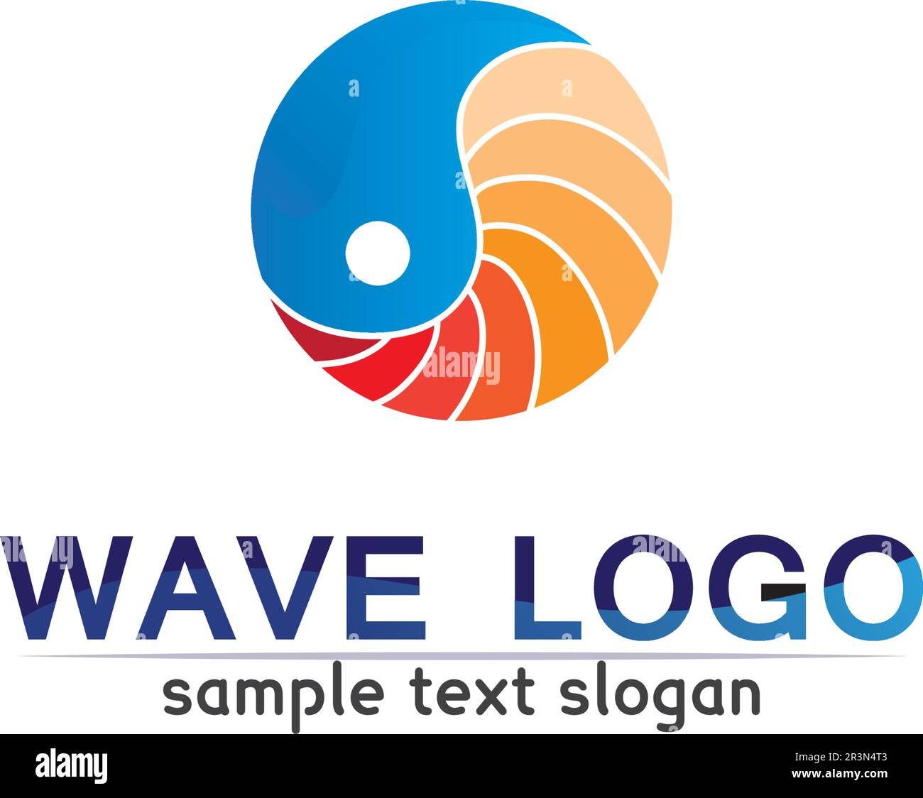 Wellen Strand Logos und Symbole Vorlage Symbole app Stock-Vektorgrafik ...