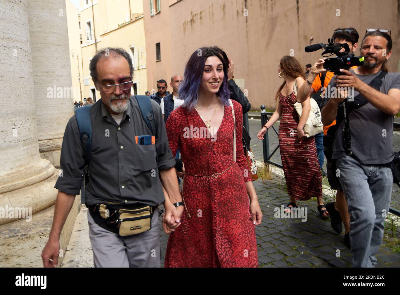 Vatikanstadt, Vatikan. 24. Mai 2023. Aktivisten der Ultima Generazione ...