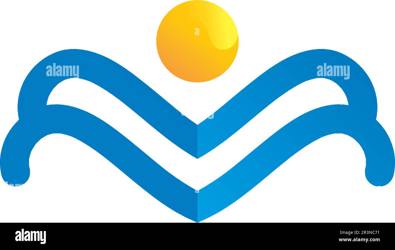 Wellen Strand Logos und Symbole Vorlage Symbole app Stock-Vektorgrafik ...