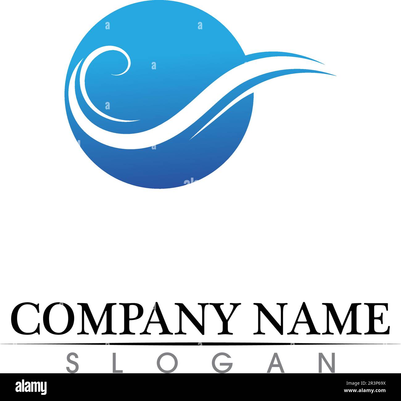 Wasser Natur Logos und Symbole Vorlage Symbole app Stock-Vektorgrafik ...