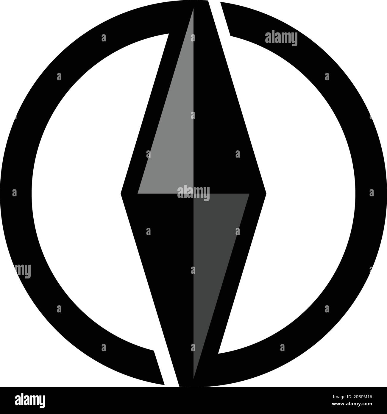 Vektor-Kompass Zeichen und Symbole logo Stock-Vektorgrafik - Alamy