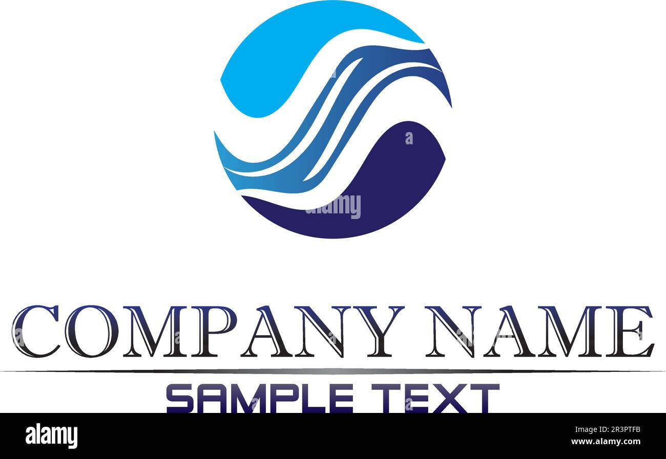 Wellen Strand Logos und Symbole Vorlage Symbole app Stock-Vektorgrafik ...