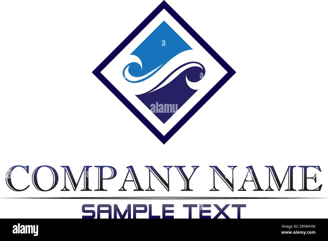 Wellen Strand Logos und Symbole Vorlage Symbole app Stock-Vektorgrafik ...