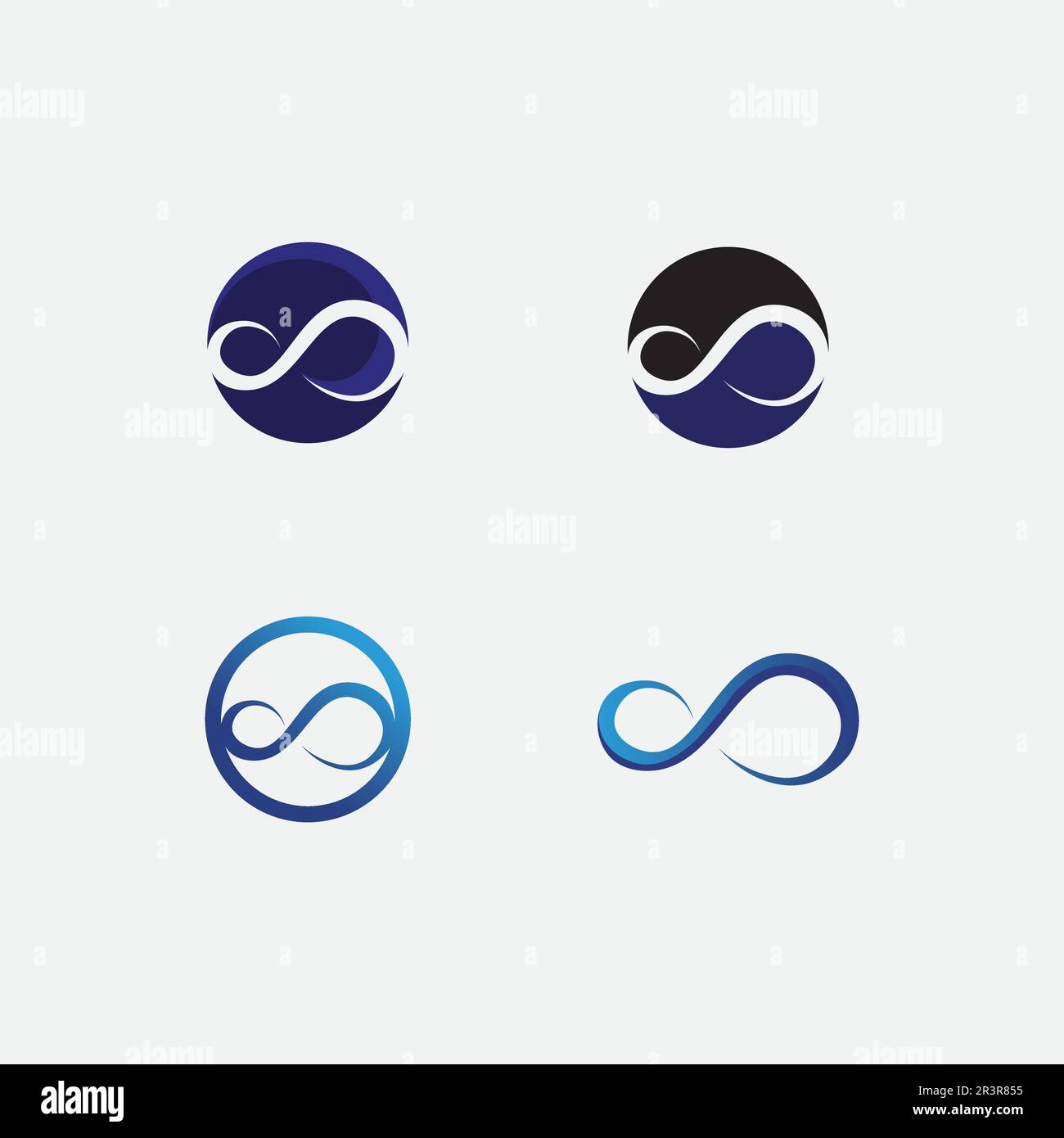 Infinity loop logo Stock-Vektorgrafiken kaufen - Alamy