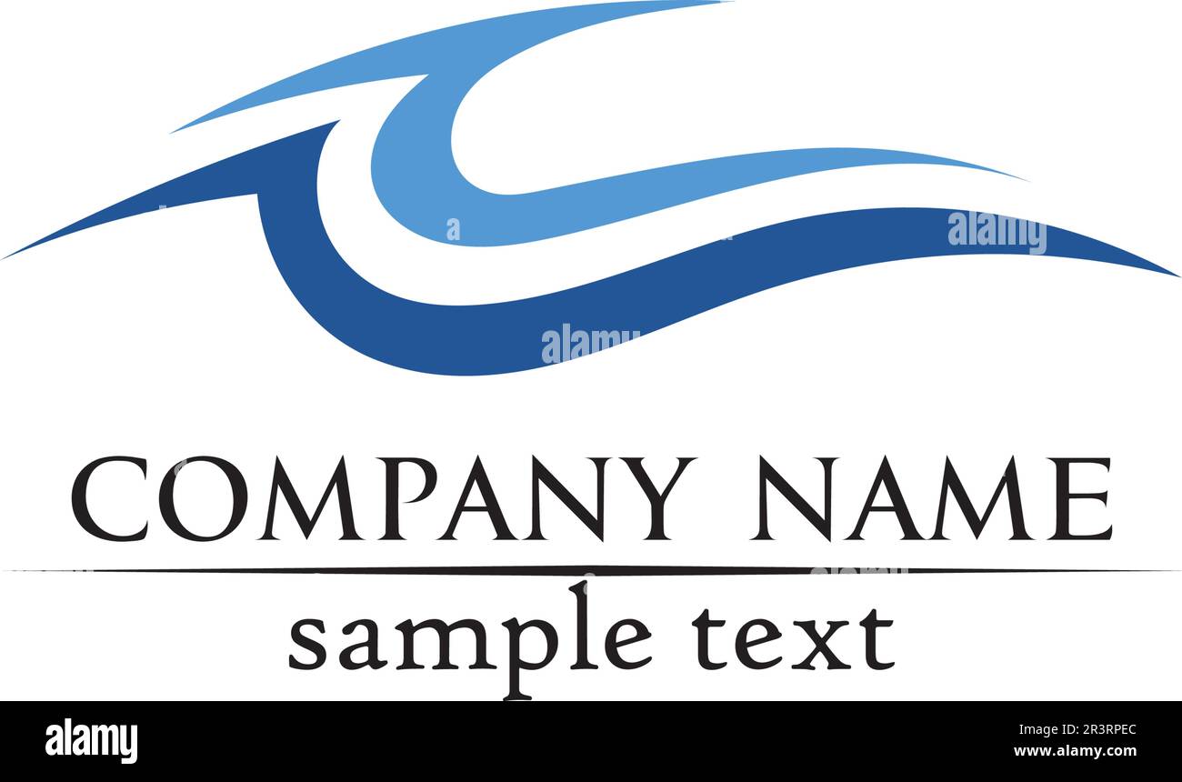 Wellen Strand Logos und Symbole Vorlage Symbole app Stock-Vektorgrafik ...