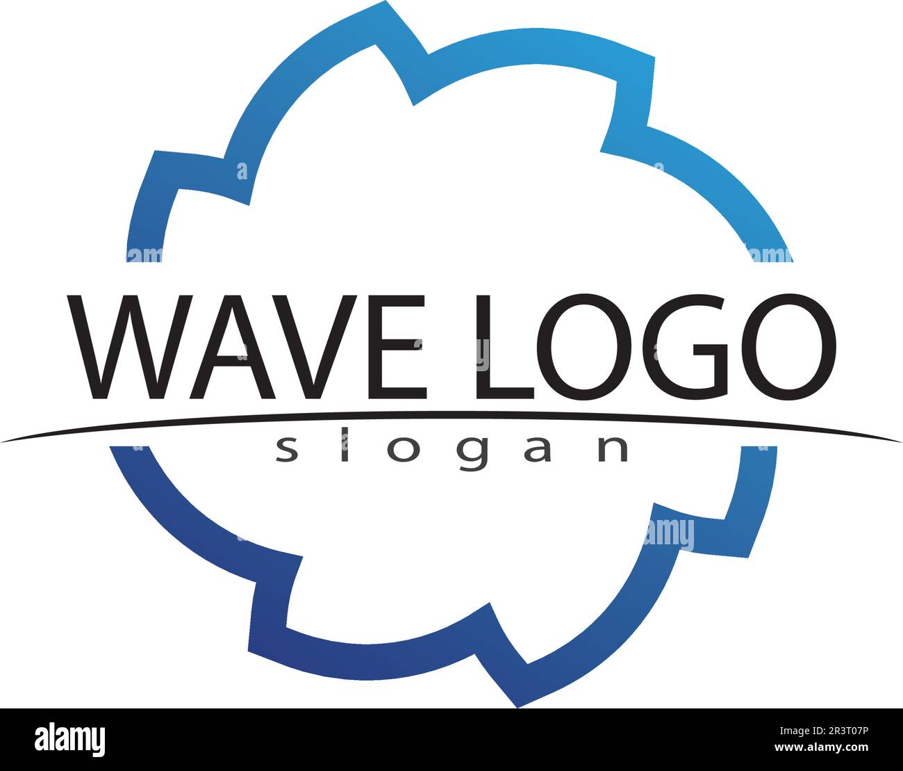 Wellen Strand Logos und Symbole Vorlage Symbole app Stock-Vektorgrafik ...