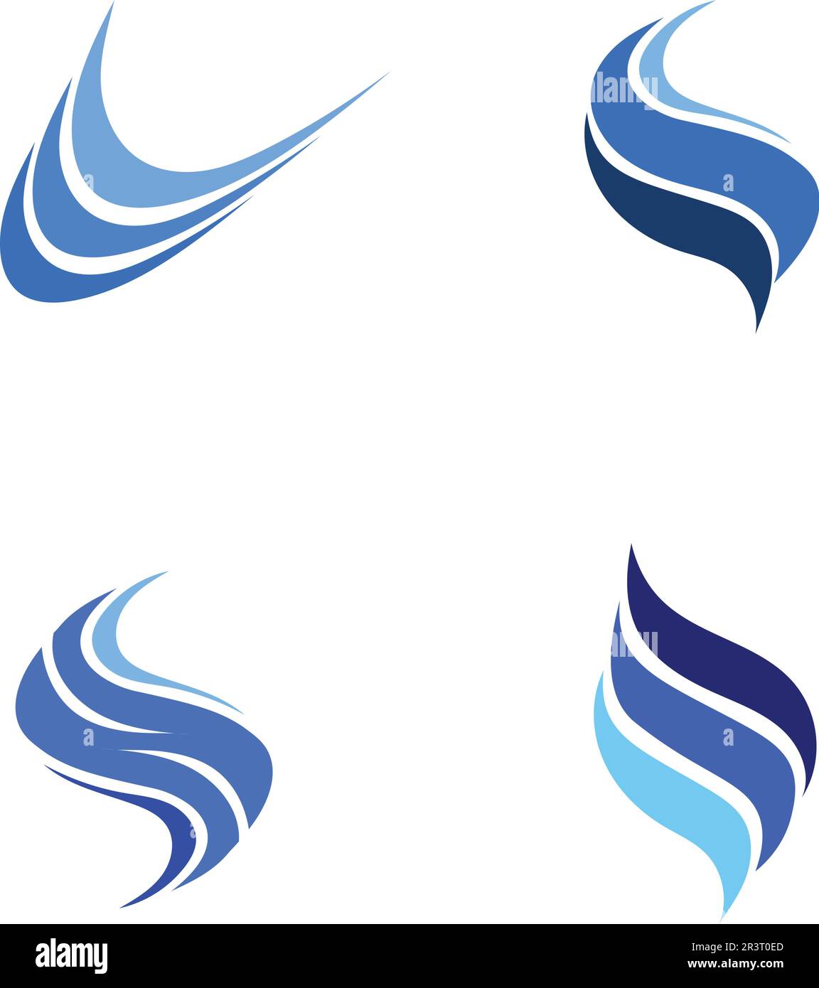 Wellen Strand Logos und Symbole Vorlage Symbole app Stock-Vektorgrafik ...