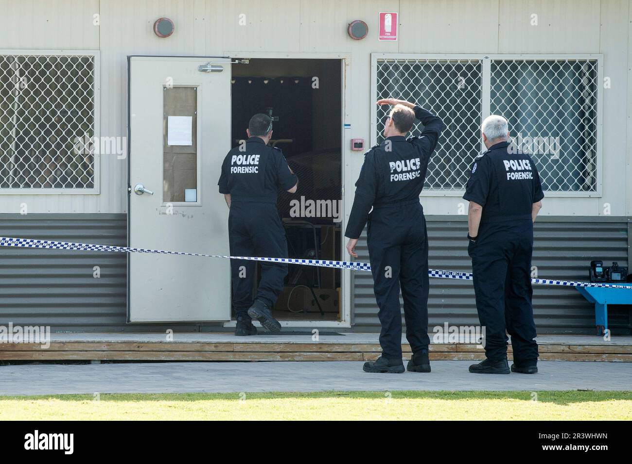 Perth, Australien. 25. Mai 2023. Die Polizei inspizierte ein ...