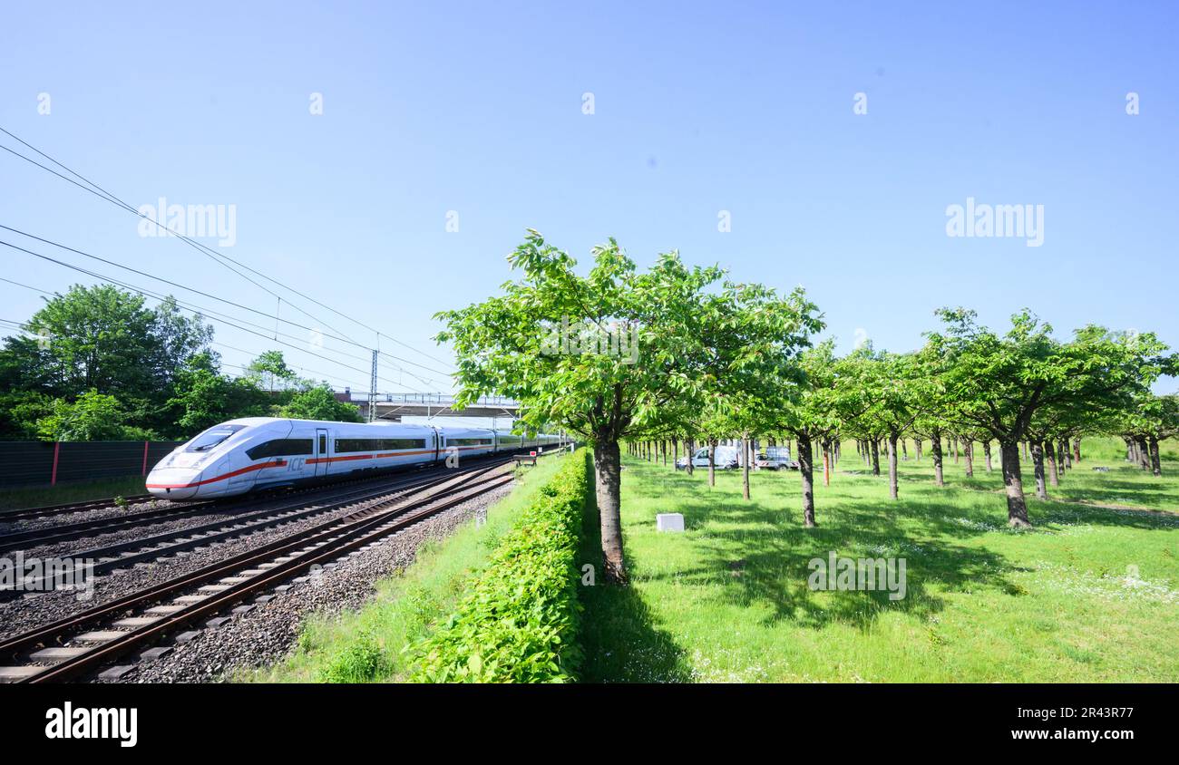 Eschede, Deutschland. 26. Mai 2023. Eine EISBAHN fährt an der ...